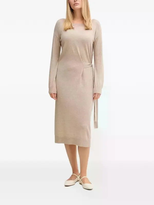 GAUDI Tie-waist Midi Dress