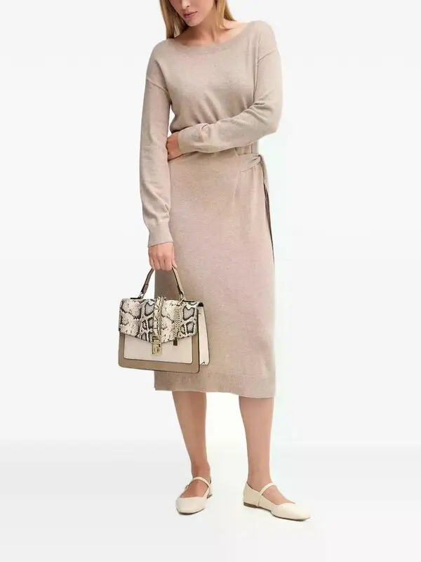 GAUDI Tie-waist Midi Dress