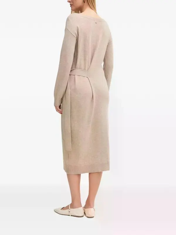 GAUDI Tie-waist Midi Dress