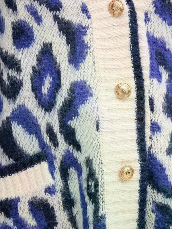 GAUDI Leopard-print Button-up Cardigan