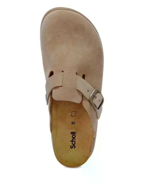DR. SCHOLL'S SHOES Buckle-fastening Suede Mules