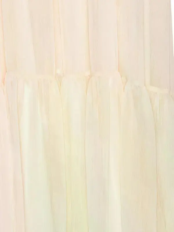 ROTATE BY BIRGER CHRISTENSEN Chiffon A-line Midi Dress - Neutrals