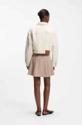 Hugo Relaxed-fit Denim Jacket - White