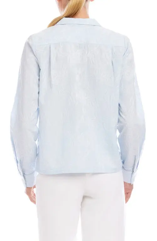 Karen Kane Embellished Button-up Shirt