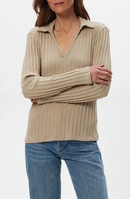 Michael Stars Liyah Long Sleeve Top - Macadamia