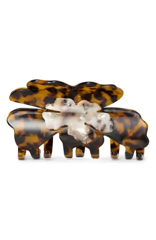 Lele Sadoughi Hibiscus Hair Claw Clip - Tortoise