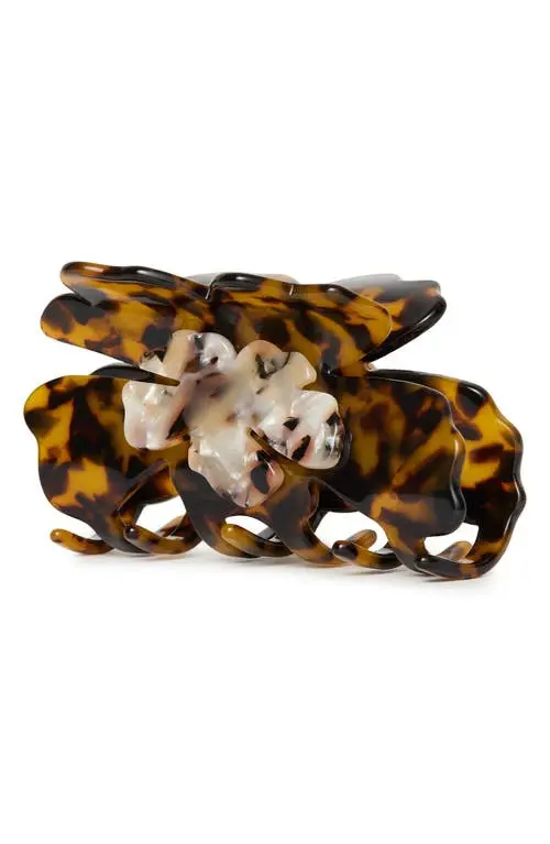 Lele Sadoughi Hibiscus Hair Claw Clip - Tortoise