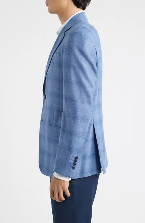 Emporio Armani Plaid Virgin Wool-blend Sport Coat