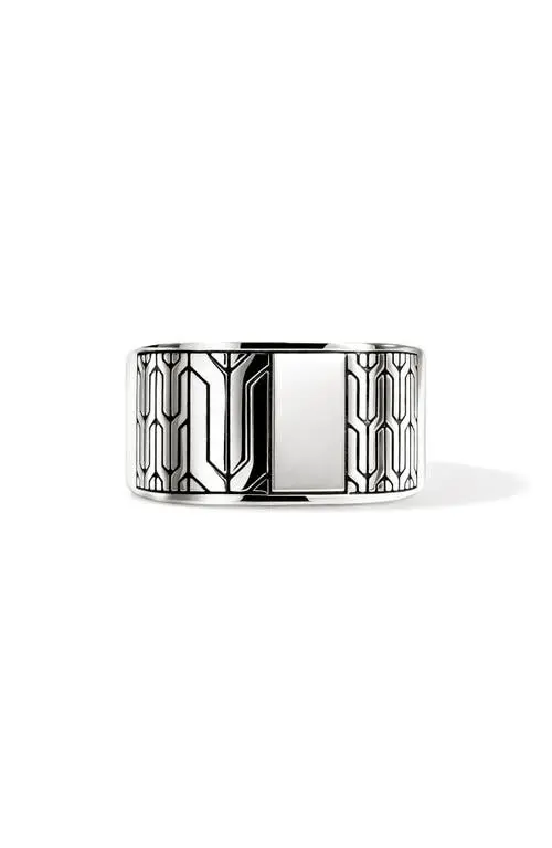 John Hardy Icon 50 Signet Ring - Silver