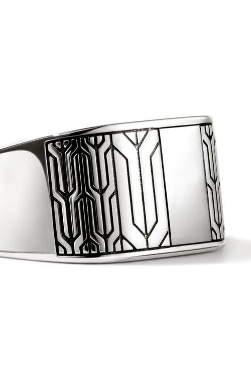 John Hardy Icon 50 Signet Ring - Silver