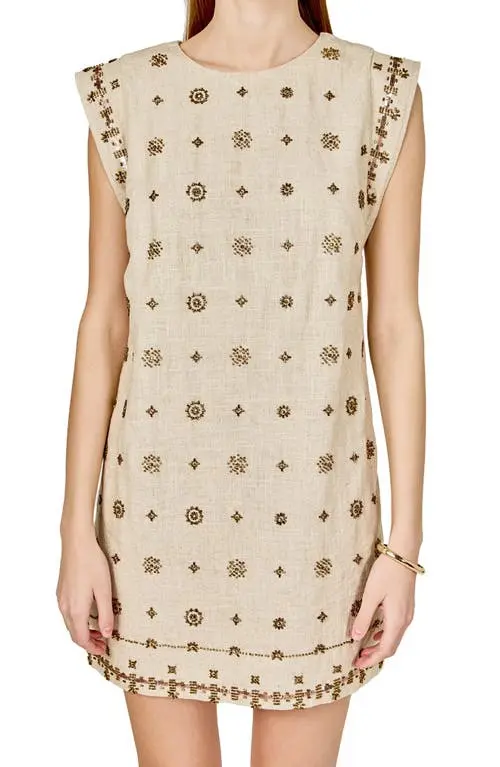 Endless Rose Beaded Mini Sheath Dress