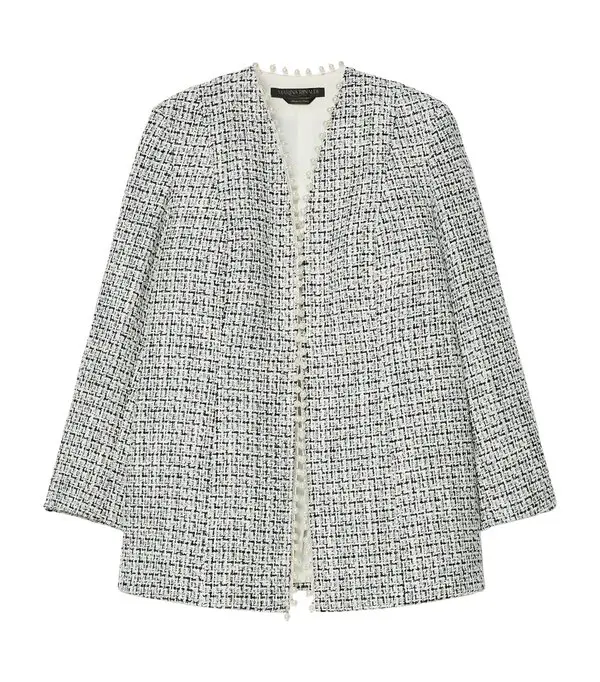 Marina Rinaldi Tweed Embellished Jacket