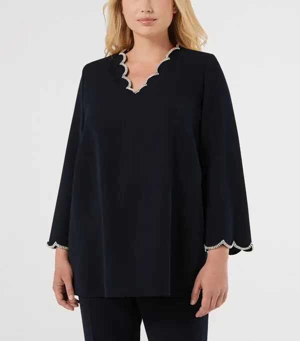 Marina Rinaldi Embellished Blouse