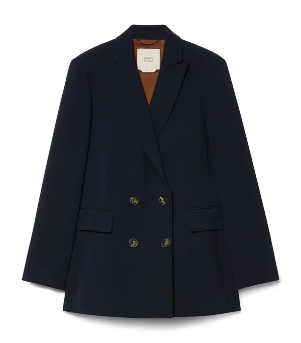 Marina Rinaldi Cady Double-breasted Blazer
