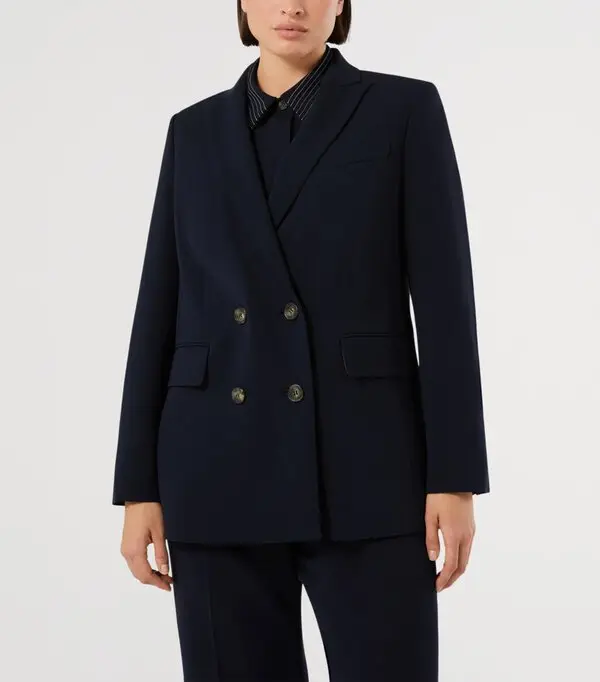 Marina Rinaldi Cady Double-breasted Blazer