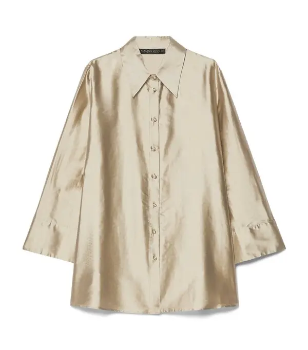 Marina Rinaldi Silk Long Sleeve Shirt