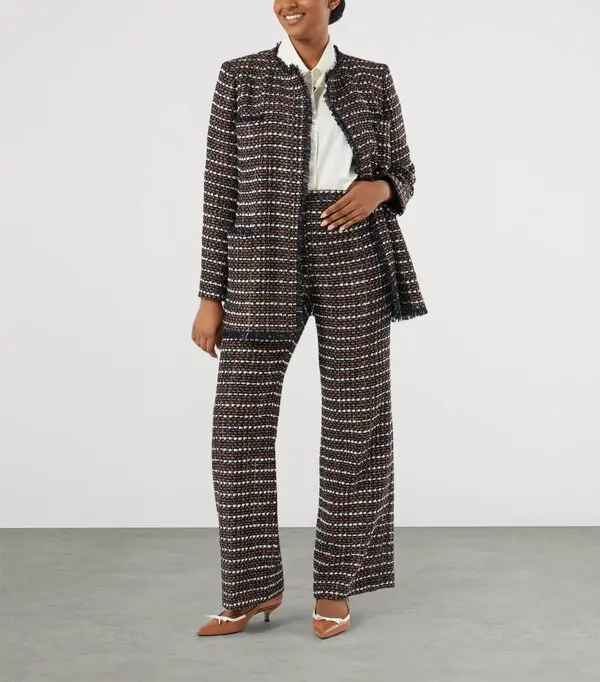 Marina Rinaldi Tweed Tailored Trousers