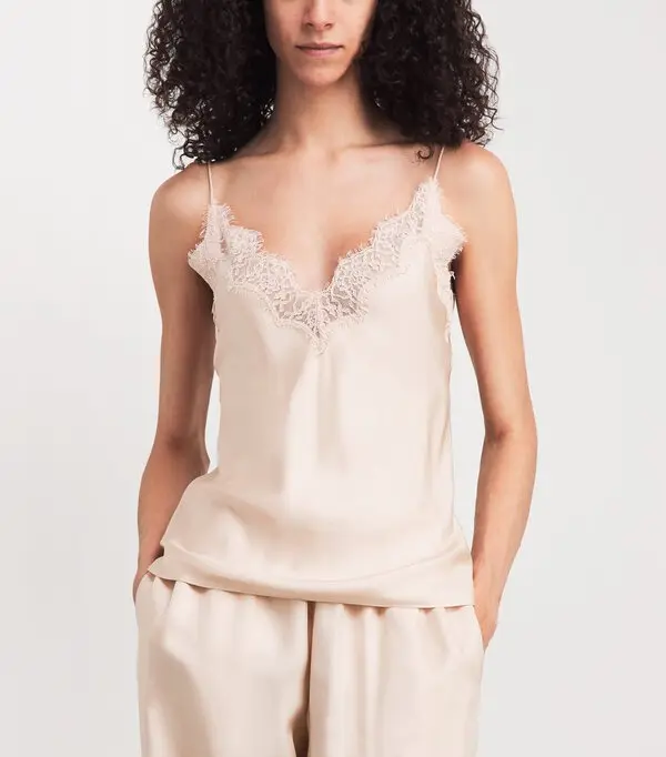 RÓHE Silk Lace Cami Top
