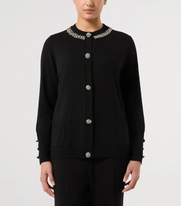 Marina Rinaldi Embellished Cardigan