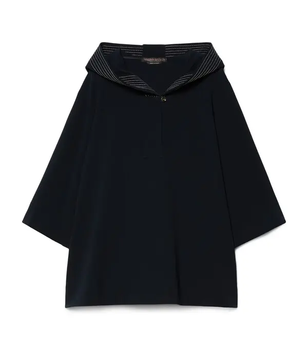 Marina Rinaldi Cotton Hooded Blouse