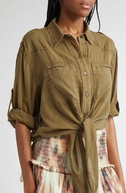 Isabel Marant Valiane Button-up Top