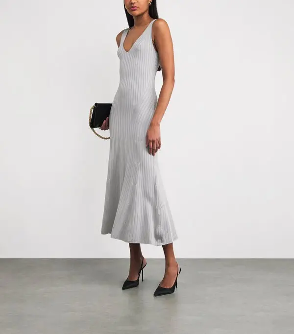 Adam Lippes Rib-knit Midi Dress