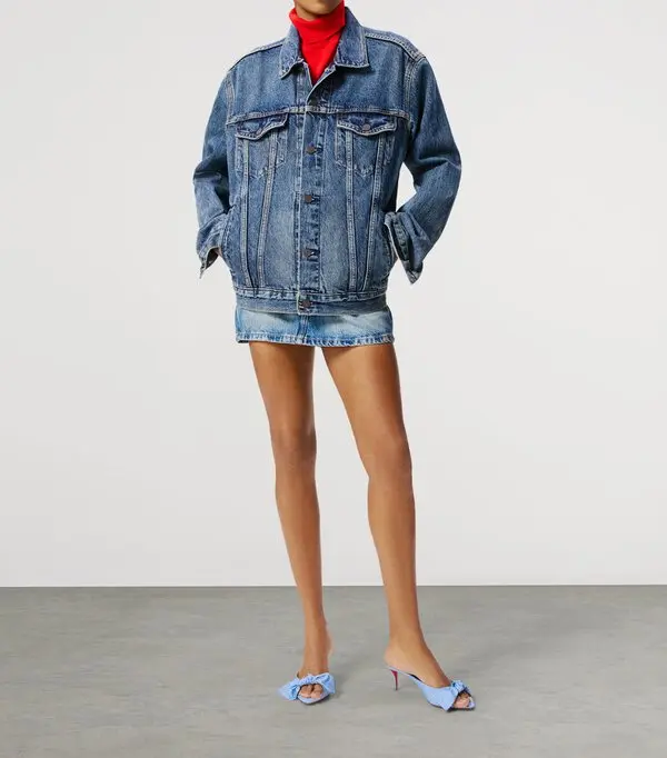 CHRISTIAN LOUBOUTIN Mulazee 60 Silk Mules - Navy