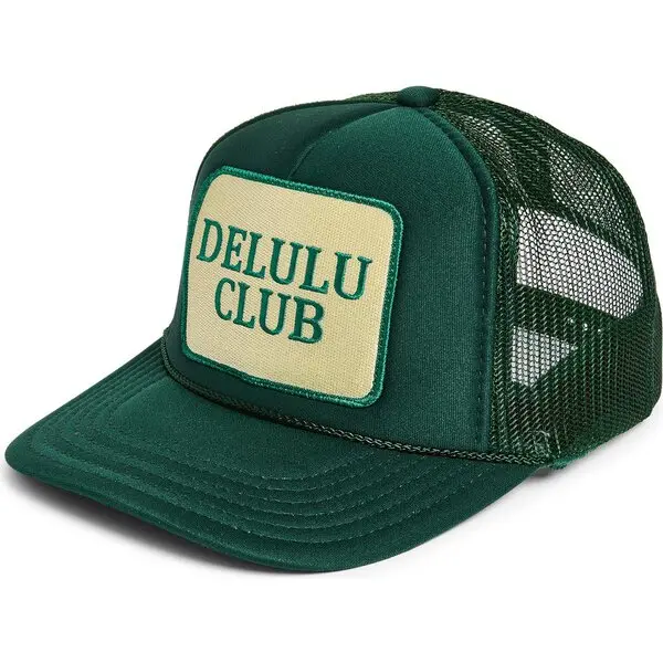 FRIDAY FEELIN’ Delulu Club Trucker Hat - Green