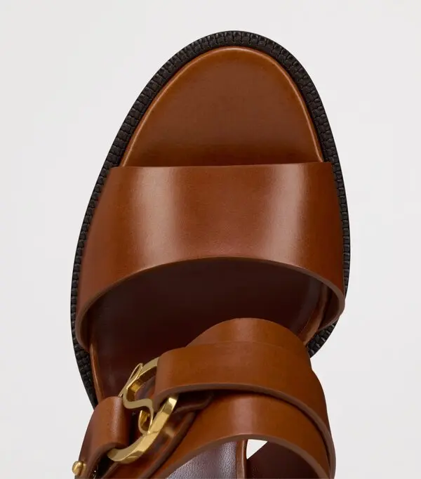 CHRISTIAN LOUBOUTIN Her In Roma 70 Leather Sandals - Brown
