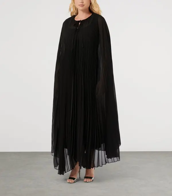 Marina Rinaldi Georgette Plissé Cape