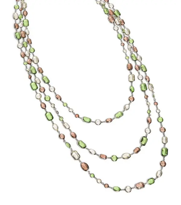 Marina Rinaldi Crystal-embellished Necklace - Green