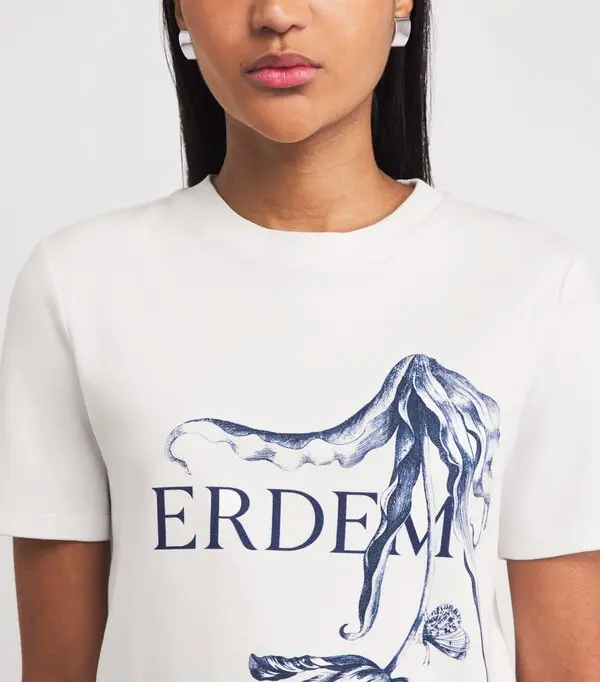 Erdem Cotton Jersey Floral T-shirt