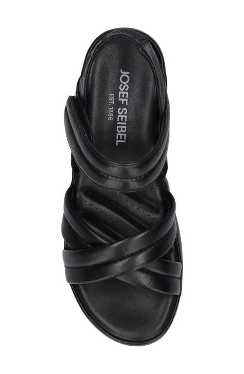 Josef Seibel Eve 04 Wedge Sandal - Black