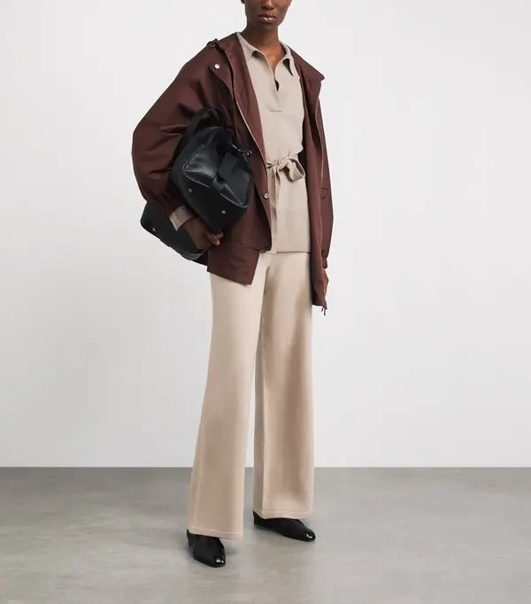YVES SALOMON Merino Wool Straight Trousers