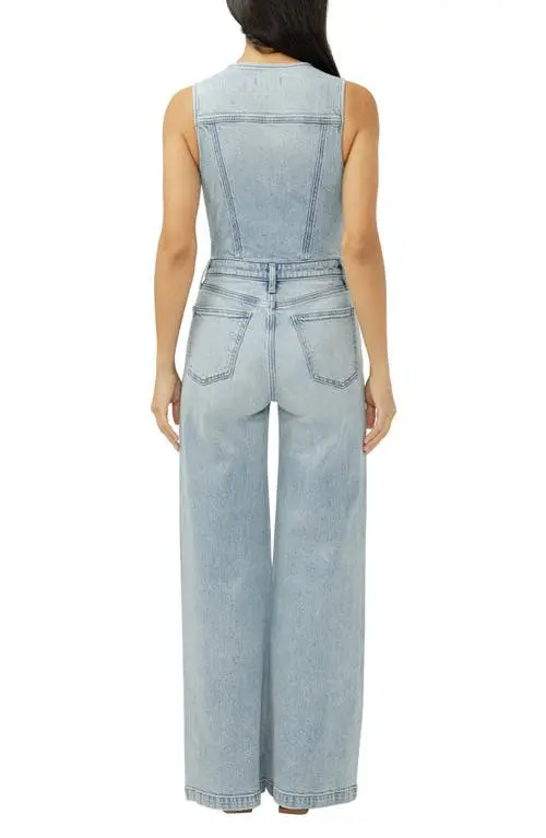 SILVER JEANS CO. Wide Leg Denim Jumpsuit