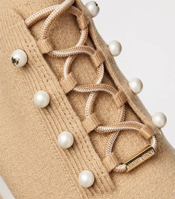 JIMMY CHOO Veles Cashmere Sneakers - Brown