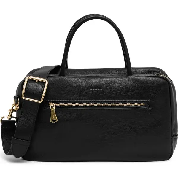 AIMEE Ritual Leather Satchel - Black