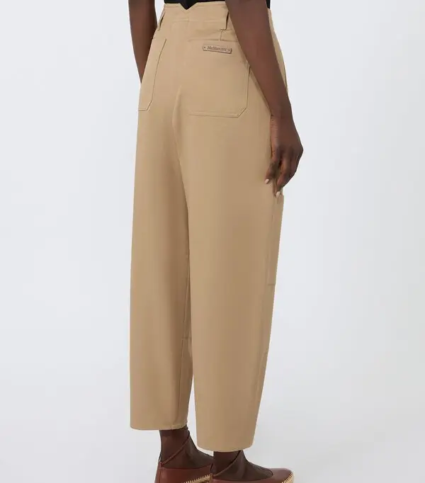 Max Mara Cotton Twill Cargo Trousers