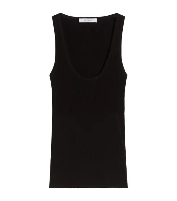 Max Mara Ribbed Tank Top - Black