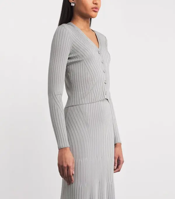 Adam Lippes Rib-knit V-neck Cardigan