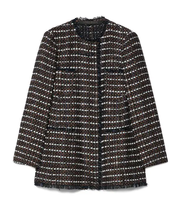 Marina Rinaldi Tweed Longline Jacket