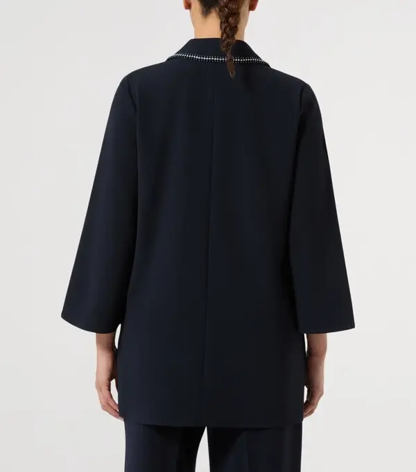 Marina Rinaldi Cady Embroidered Longline Blouse