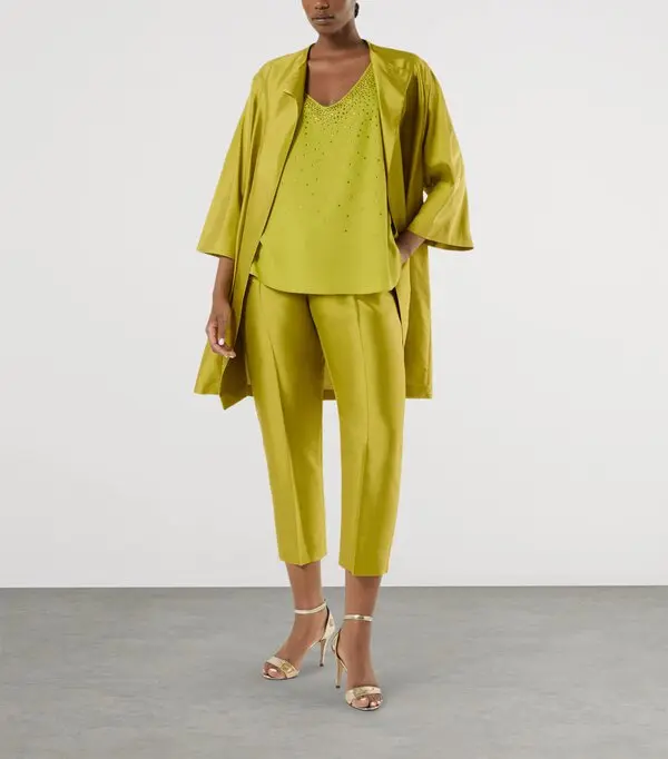 Marina Rinaldi Silk Overcoat