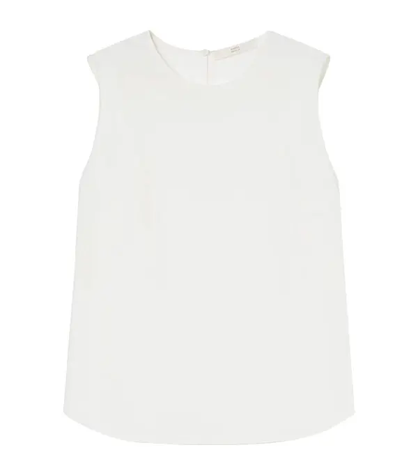 Marina Rinaldi Sleeveless Silk Blouse