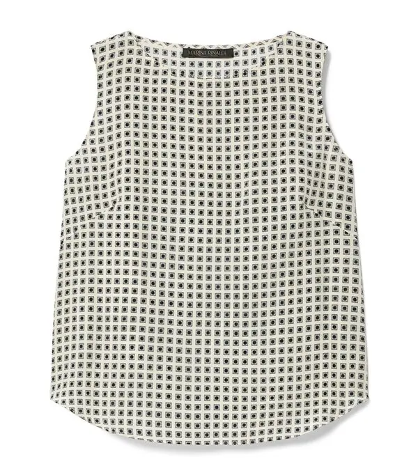 Marina Rinaldi Printed Silk Blouse