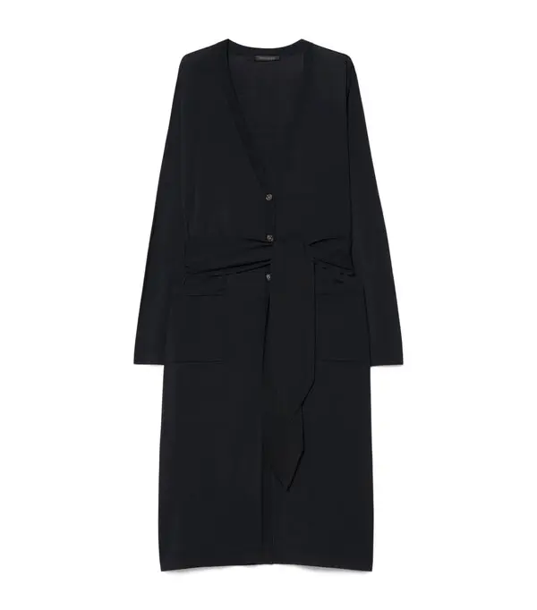 Marina Rinaldi Belted Longline Cardigan