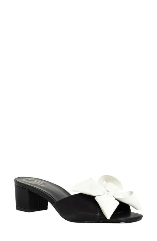 SHU SHOP Flora Slide Sandal - Black And White