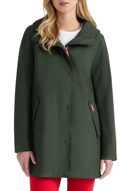 Hunter Acacia Rubberized Rain Jacket - Hunter Green