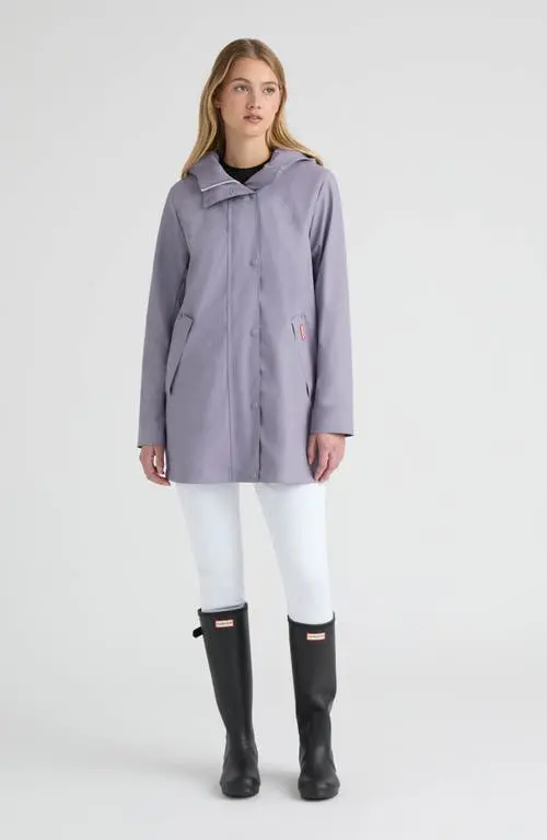 Hunter Acacia Waterproof Rubberized Rain Jacket - Lavender Grey