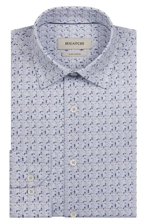 Bugatchi James Ooohcotton® Geo Print Button-up Shirt - Sand